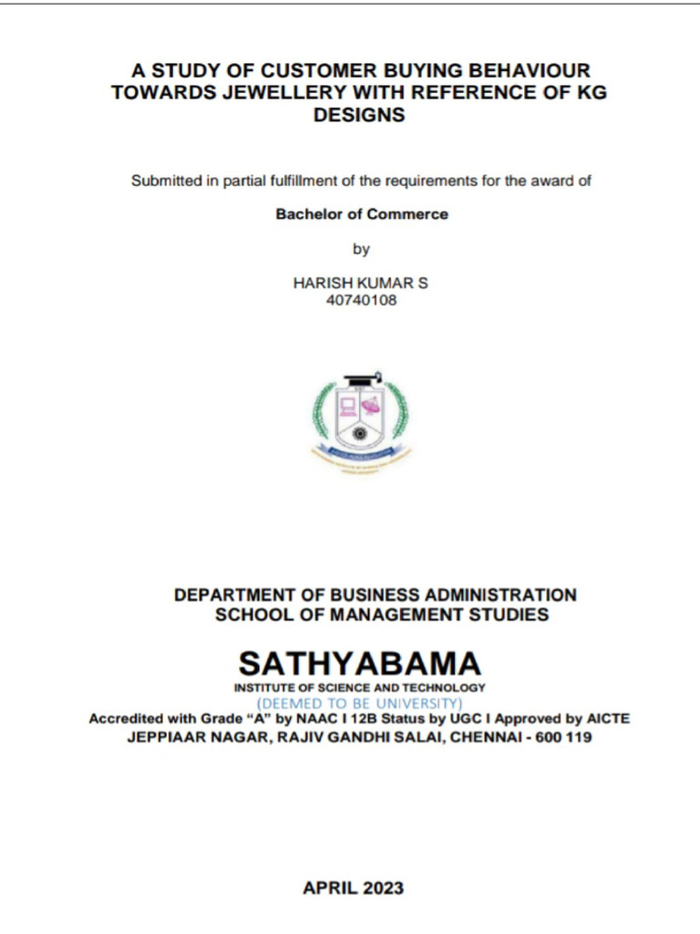 Bcom Project2024 | PDF