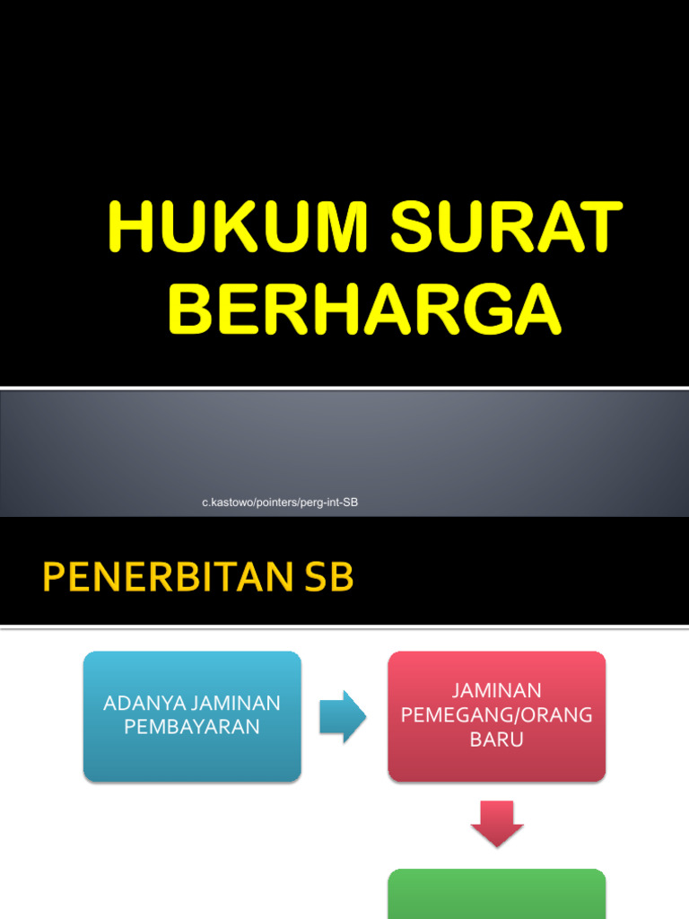 Hukum Surat Berharga | PDF