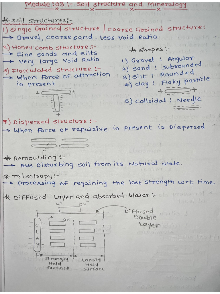 3 - Soil Structure & Mineralogy | PDF