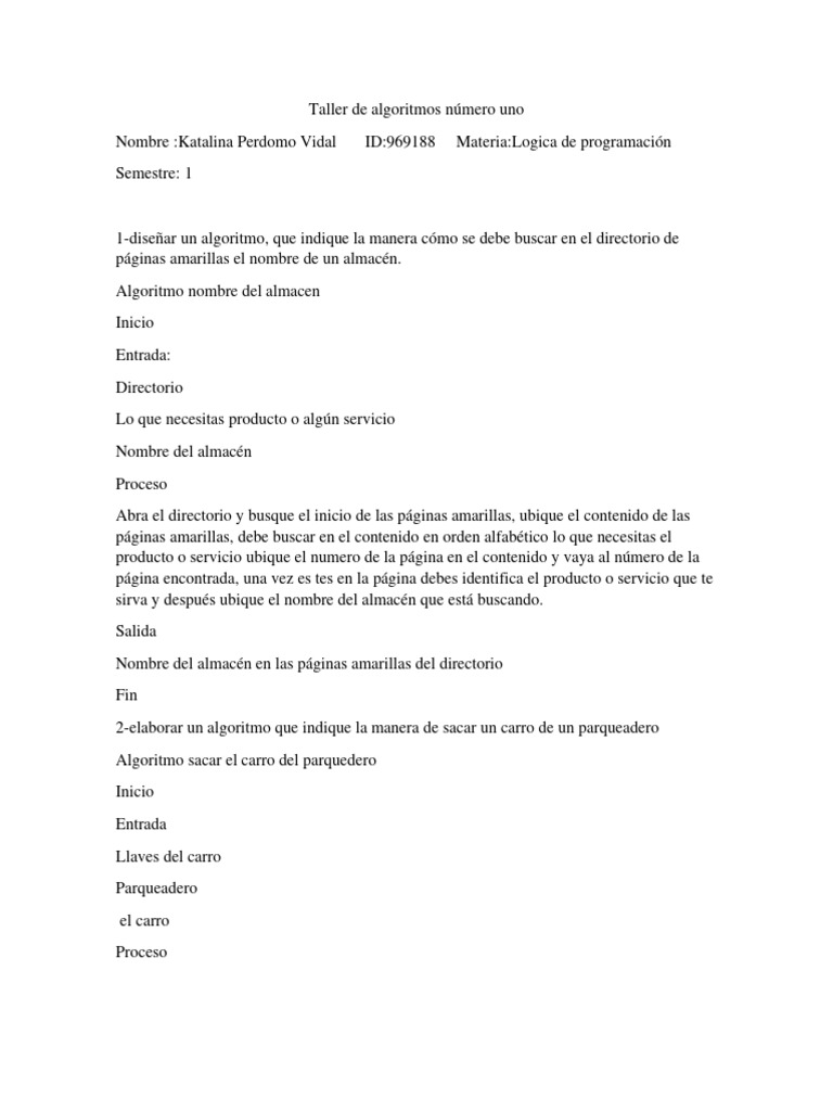 Taller De Algoritmos 969188 Pdf