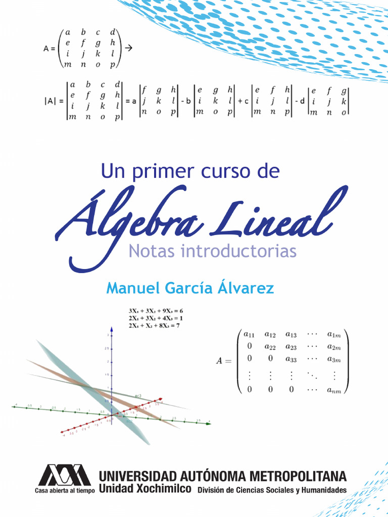 Algebra Lin Not in T | PDF | Matriz (Matemáticas) | Determinante