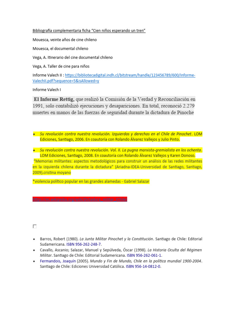 Bibliografía Complementaria Ficha Cine Niños Esperando Un Tren | PDF ...