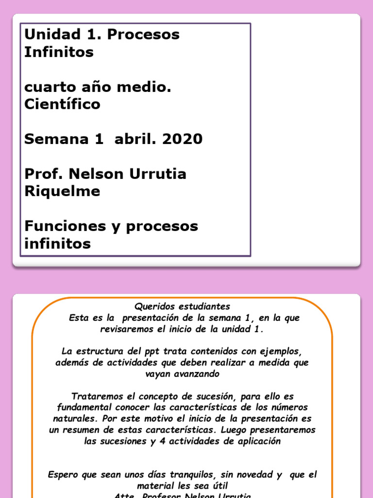 Procesos Infinitos en Números Naturales | PDF | División (Matemáticas ...