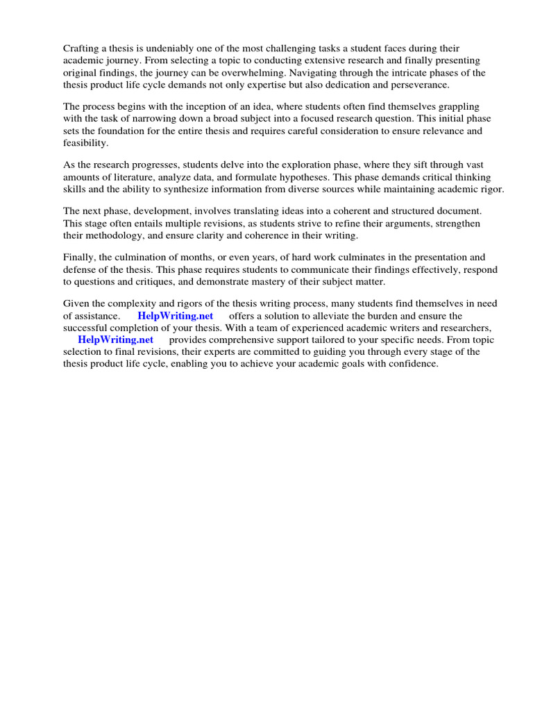 Thesis Product Life Cycle | PDF | Life Cycle Assessment | Product ...
