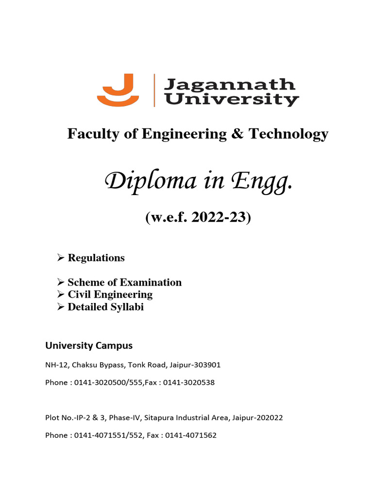 Updated Diploma Syllabus 2022-2025 | PDF | Technology & Engineering | Career & Growth