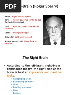 Roger Sperry Split Brain
