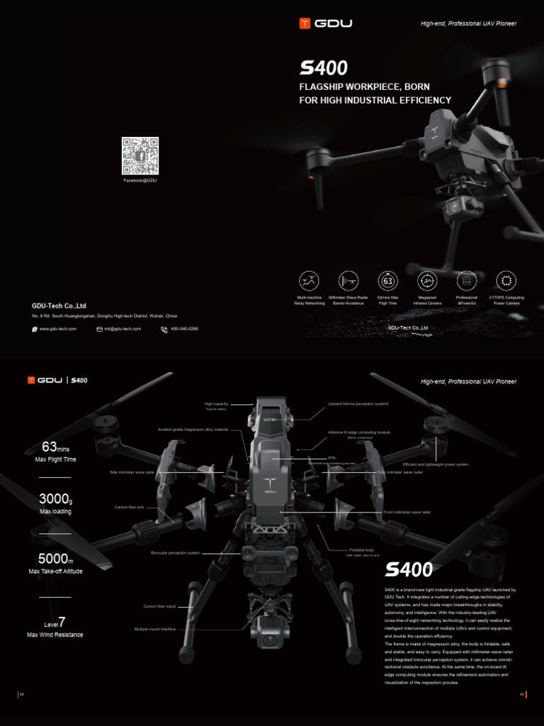 Gdu S400 202207 | Download Free PDF | Unmanned Aerial Vehicle | Camera