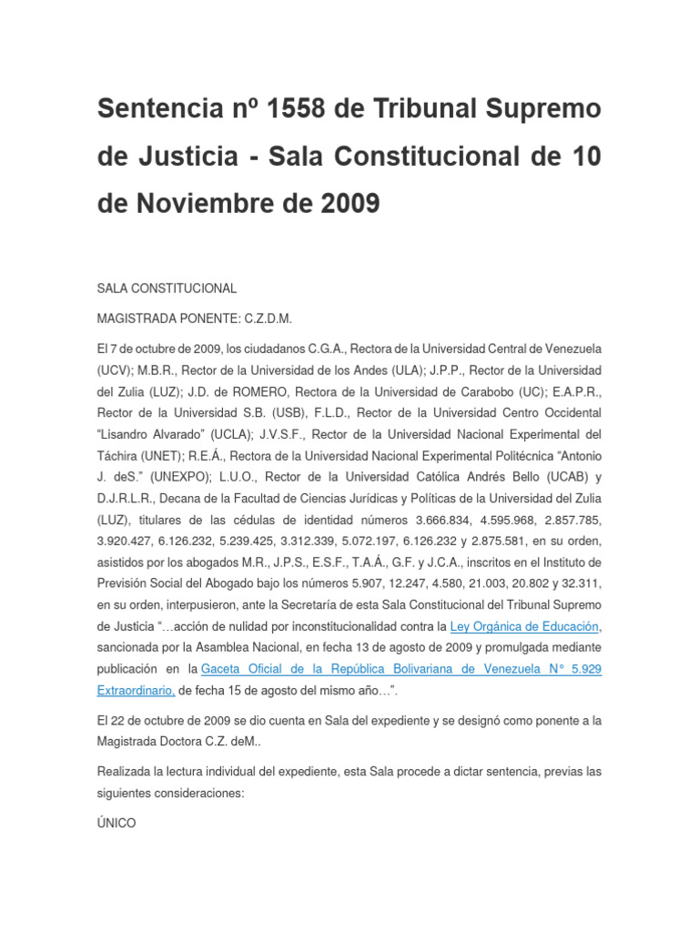 Sentencia 1588 | PDF