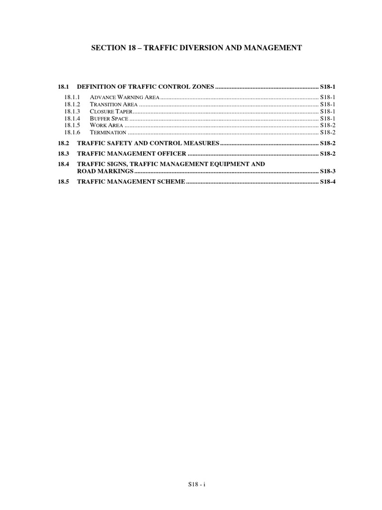 Traffic Diversion & Management Guide | PDF | Traffic | Road
