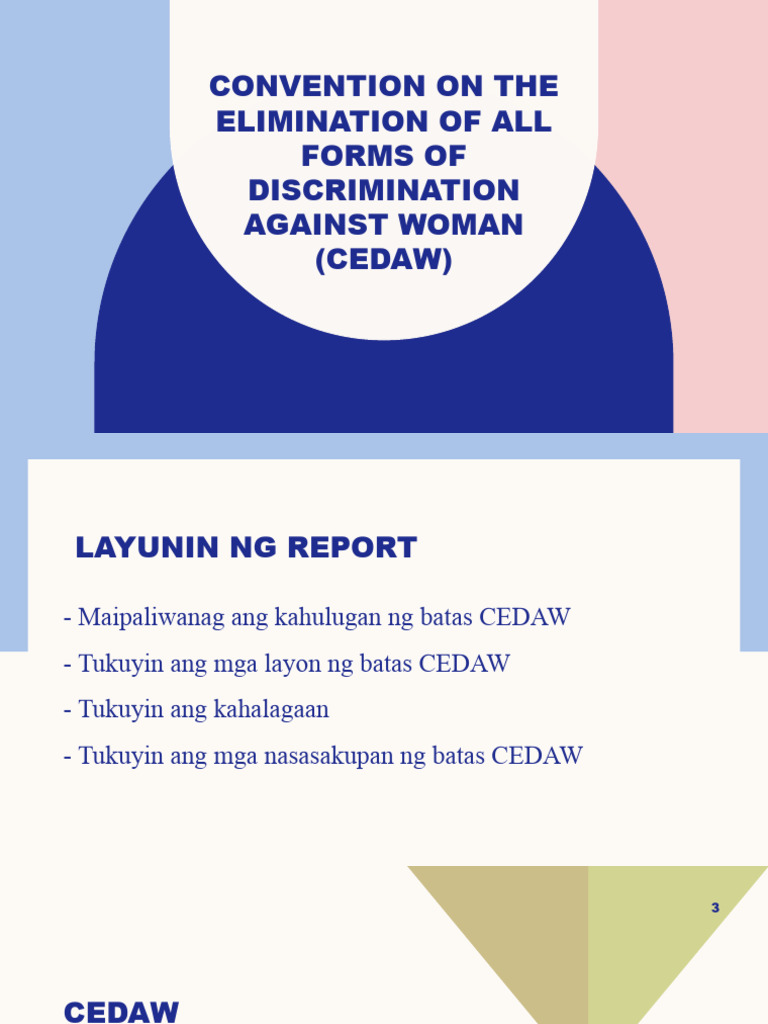 CEDAW (Convention On The Elimination of Discrimination Against Woman) | PDF