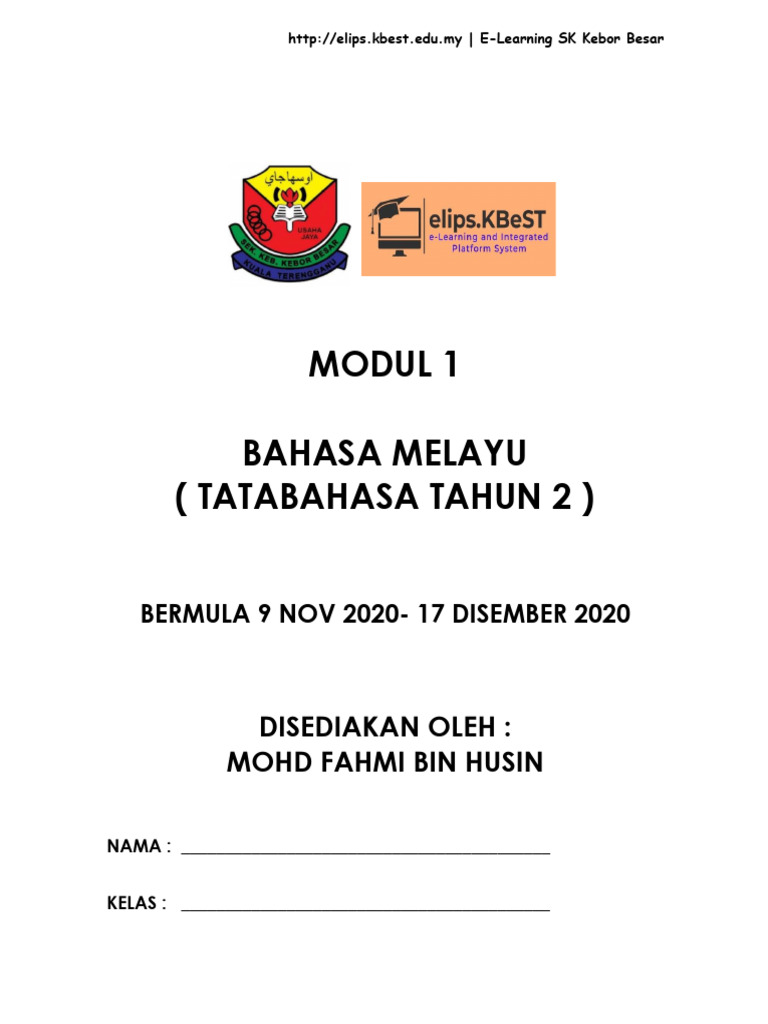 Modul BM Tahun 2 - Tatabahasa 1 | PDF