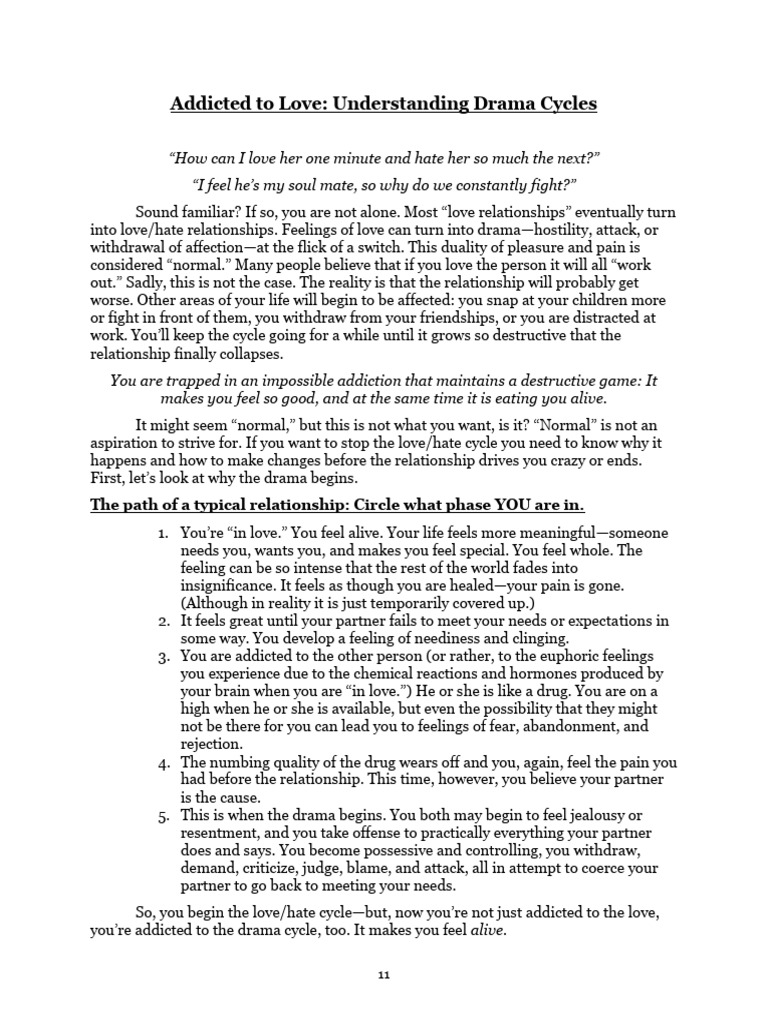 Addicted To Love Worksheet | PDF