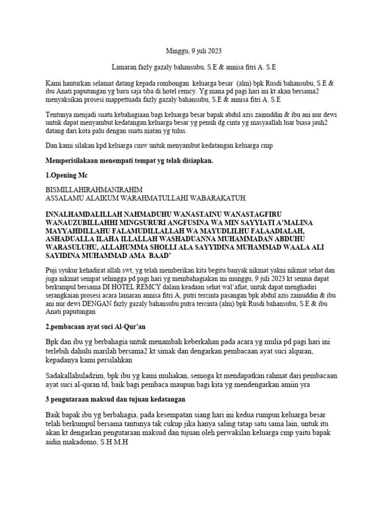 mappettuada fazly & anisa | PDF