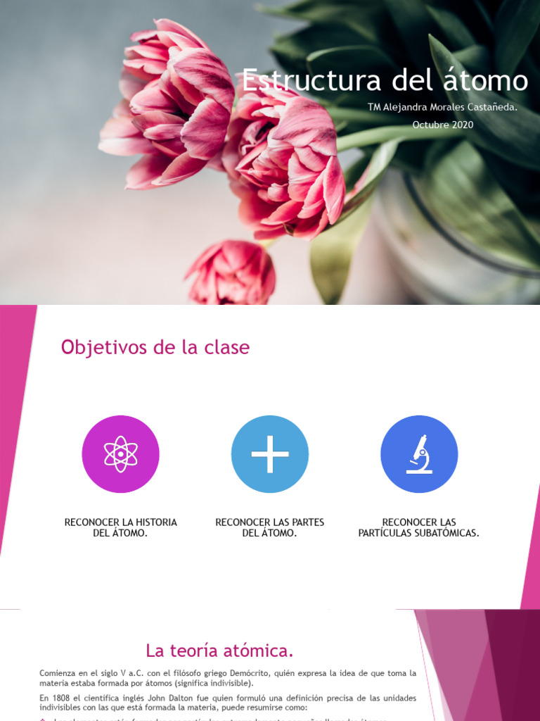 Estructura Del Átomo | PDF | Átomos | Núcleo atómico