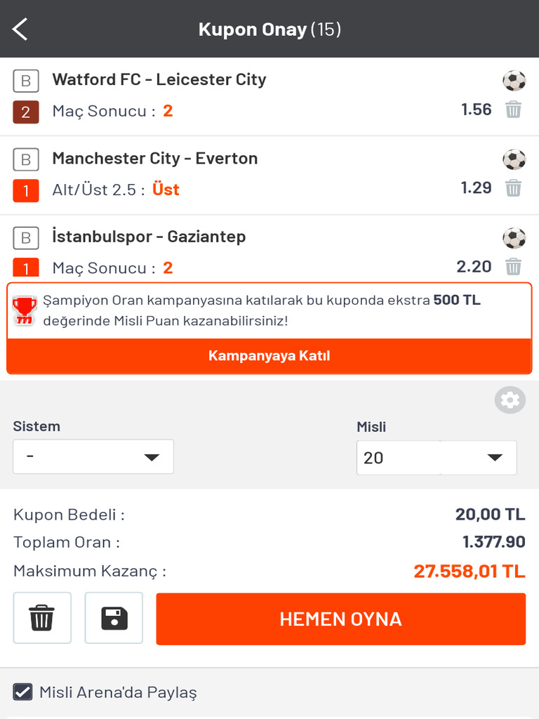 İddaa Futbol Oyna Misli | PDF