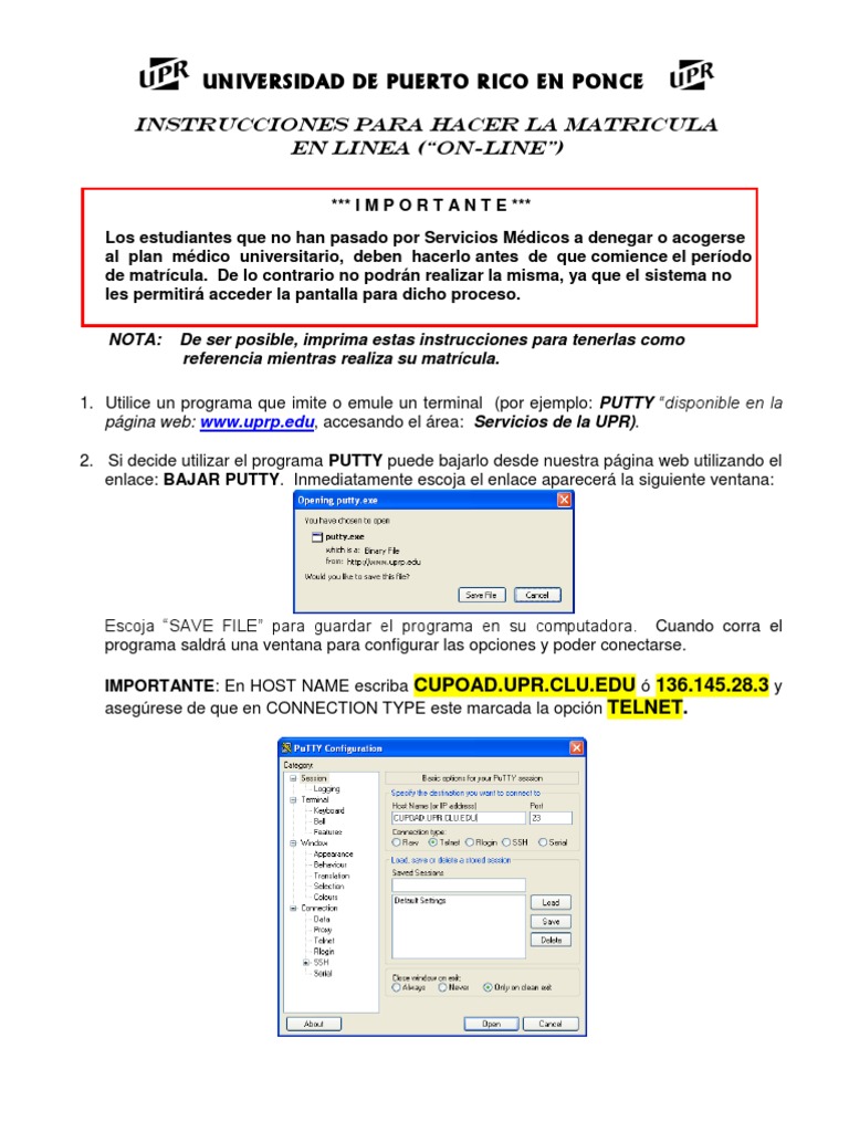 Instrucciones para Hacer Matricula Actualizadas El 1-Nov-11 Sin Pantalla 1pl | PDF | Red mundial ...