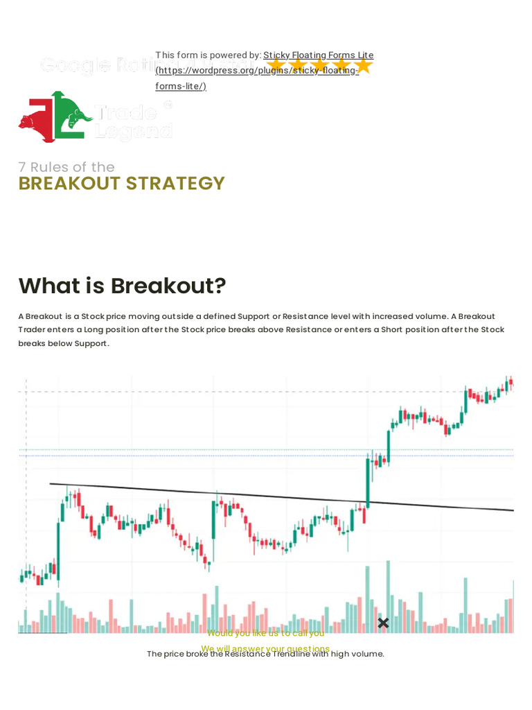 Breakout - Tradelegend | PDF | Investing | Prices