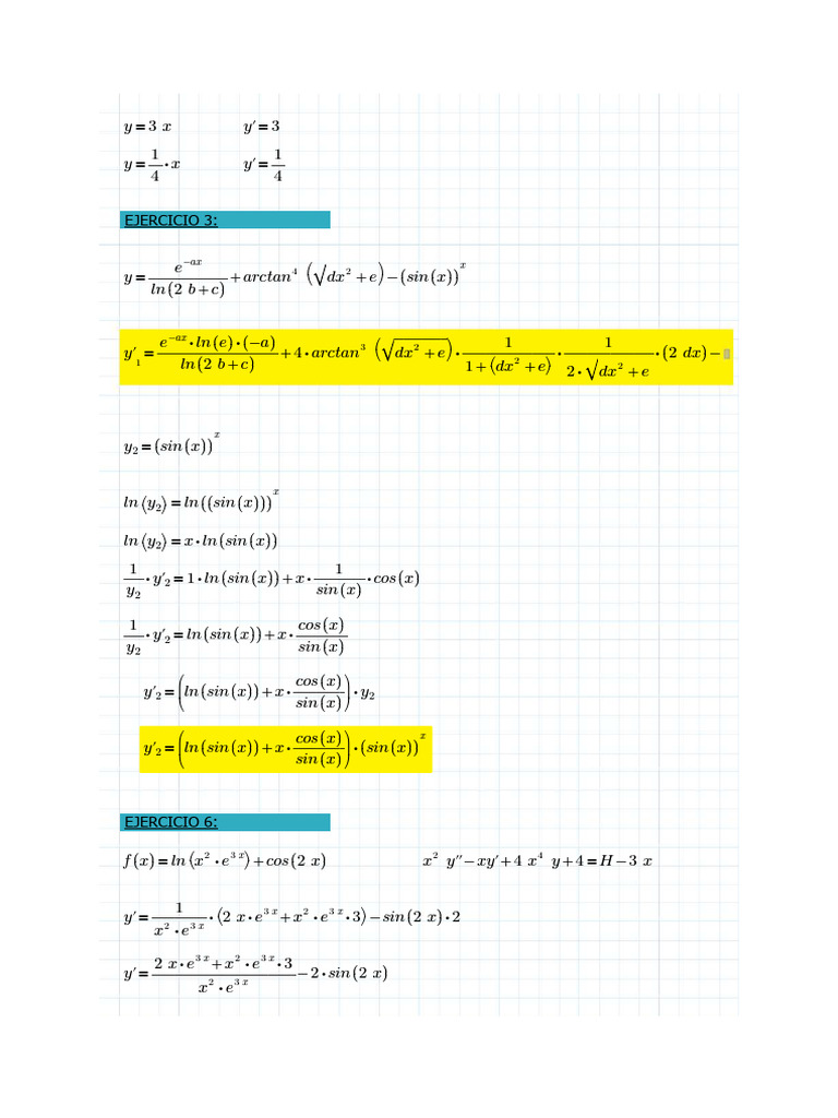 Derivadas - Calculo en Una Variable | PDF
