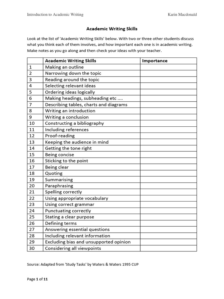Essential Academic Writing Skills Guide | PDF | English Language ...