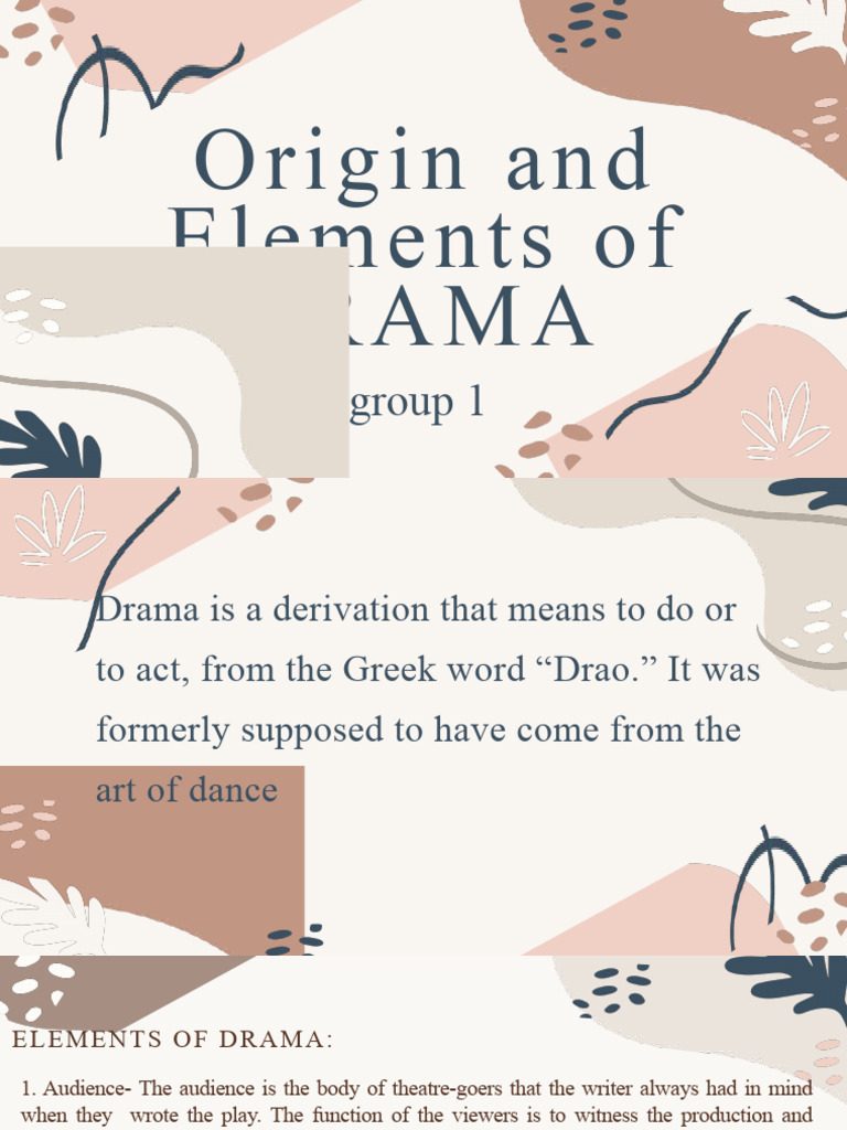 Elements of Drama Explained | PDF | Emotions | Play (Theatre)