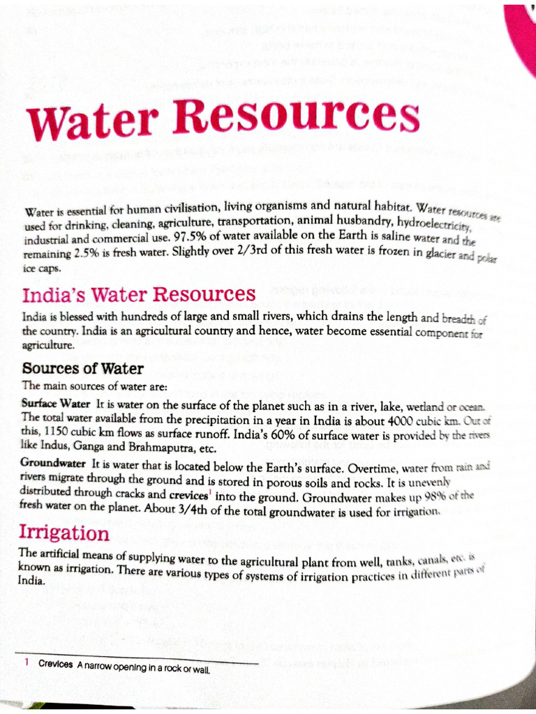 Geo (Water Resources ( | PDF