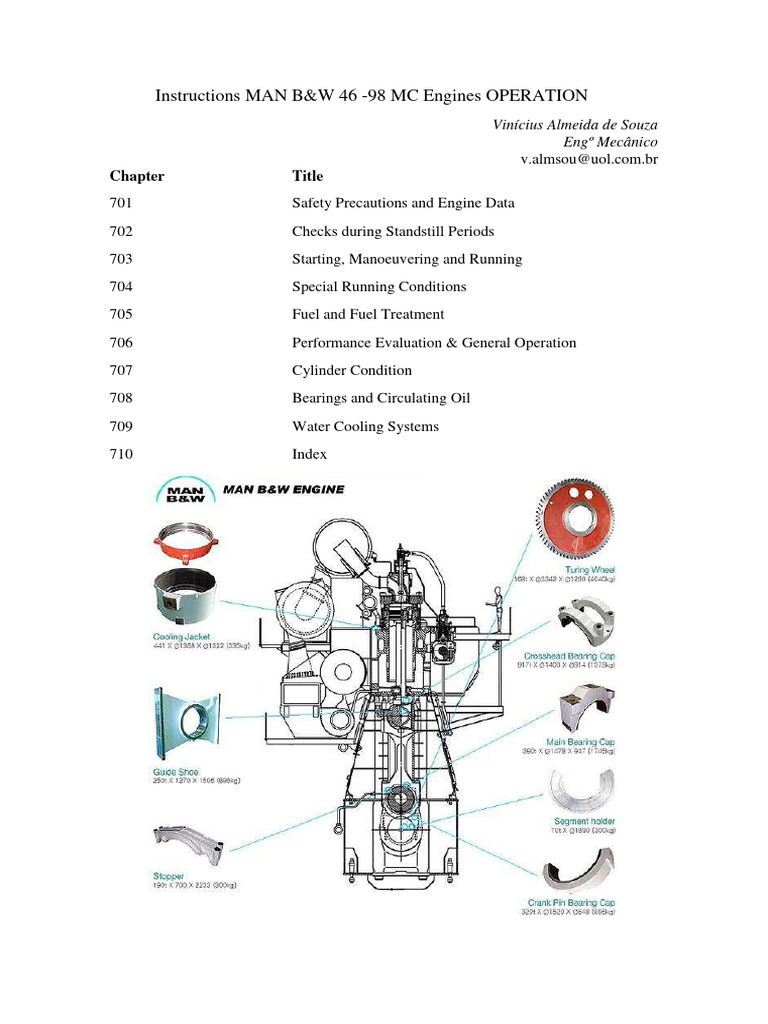 Instructions MAN B and W MC Engines OPER | PDF