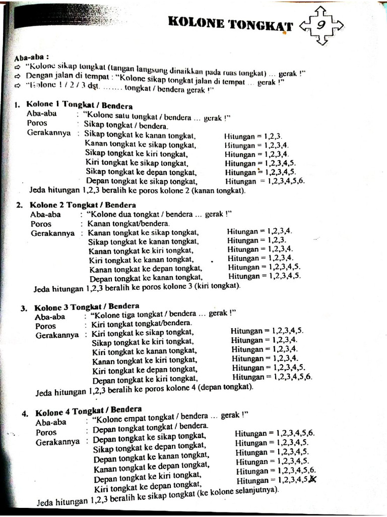 Aturan Kolone Tongkat | PDF