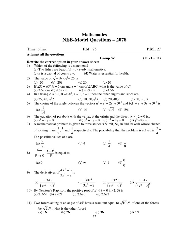 Physics Questions Pdf Demand Equations