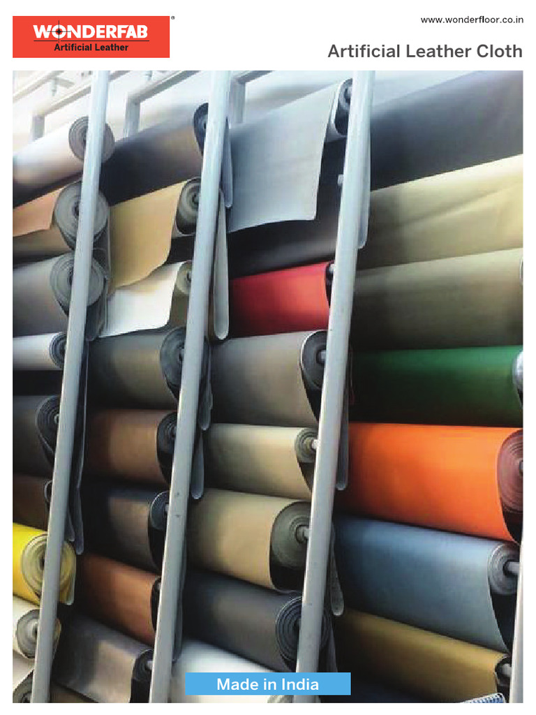 PV Leather Cloth | PDF | Upholstery | Polyvinyl Chloride