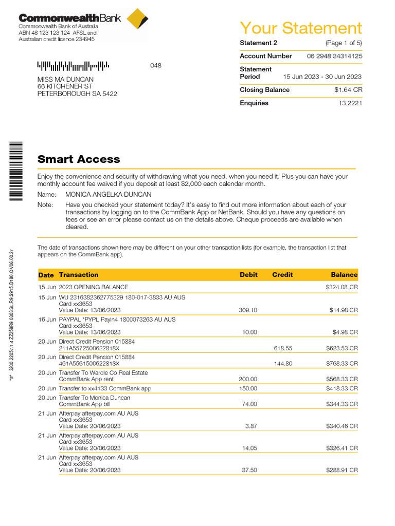 Statement Unlocked | PDF