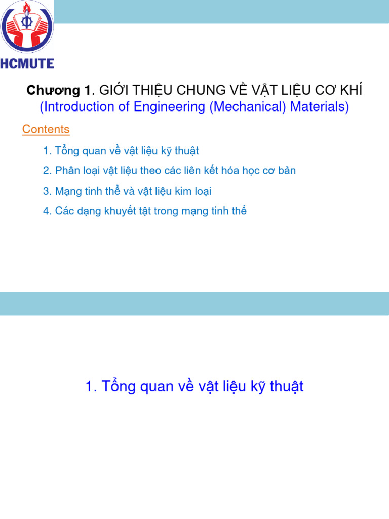 Chapter 1. Introduction of Engineering (Mechanical) Materials | PDF