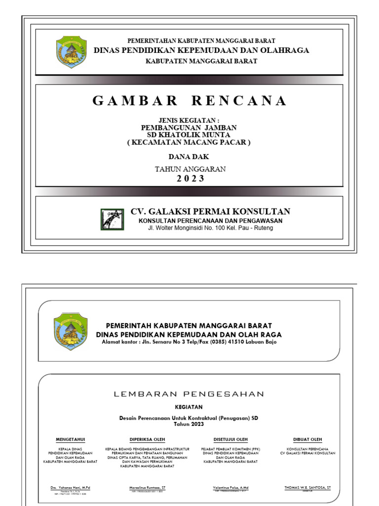Rencana Pembangunan Jamban SD Muntah | PDF