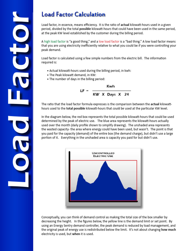 Load Factor | Download Free PDF | Power (Physics) | Quantity