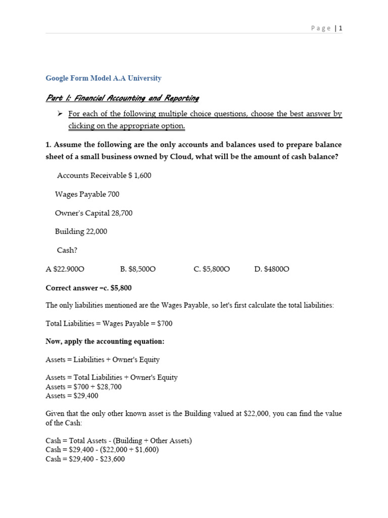Google Form Model A.A University 1 | PDF | Debits And Credits | Bonds ...
