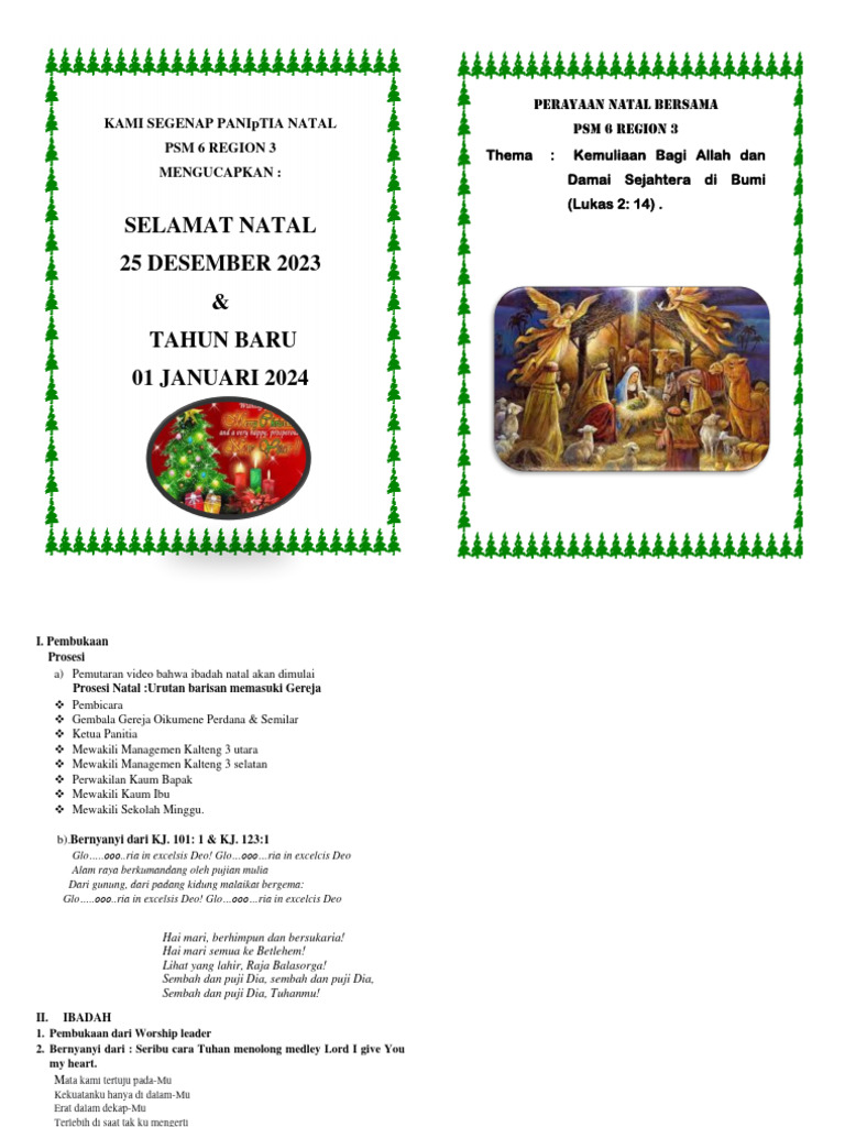 TATA ACAR IBADAH NATAL (Foto Copi) EDIT | PDF