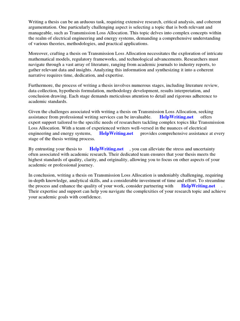Transmission Loss Allocation-Thesis | PDF | Electric Power Transmission ...