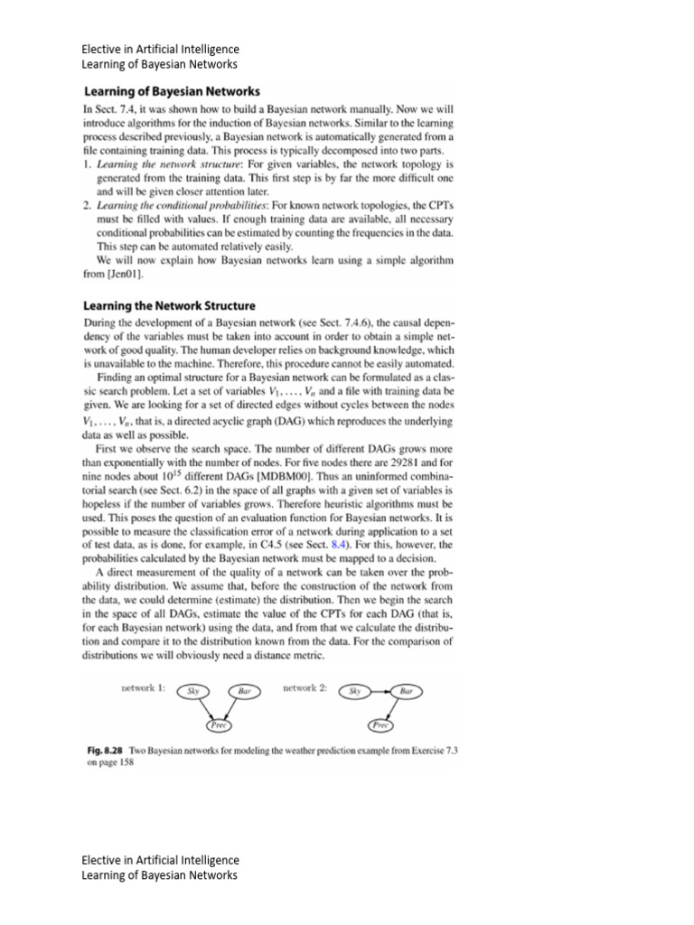 Module 5 - Learning of Bayesian Networks | PDF