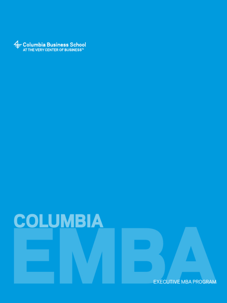 CBS EMBA Brochure Interactive Final | PDF | Statistics | Strategic Management