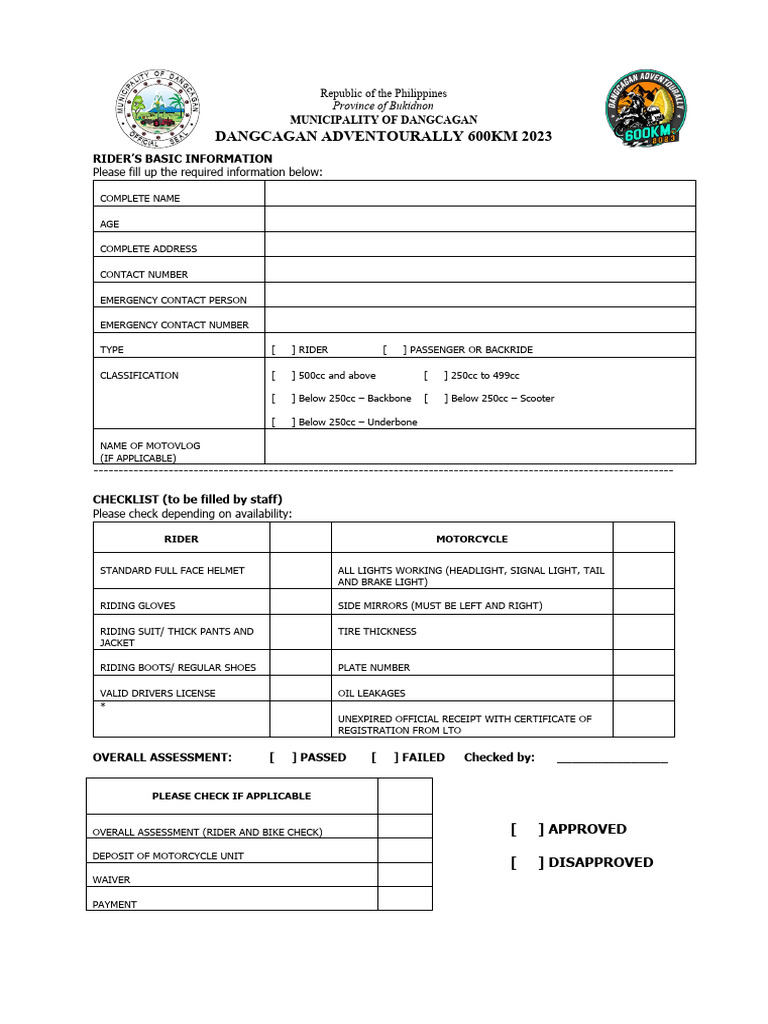 Circuit Race Forms | PDF | Vehicles | Private Law