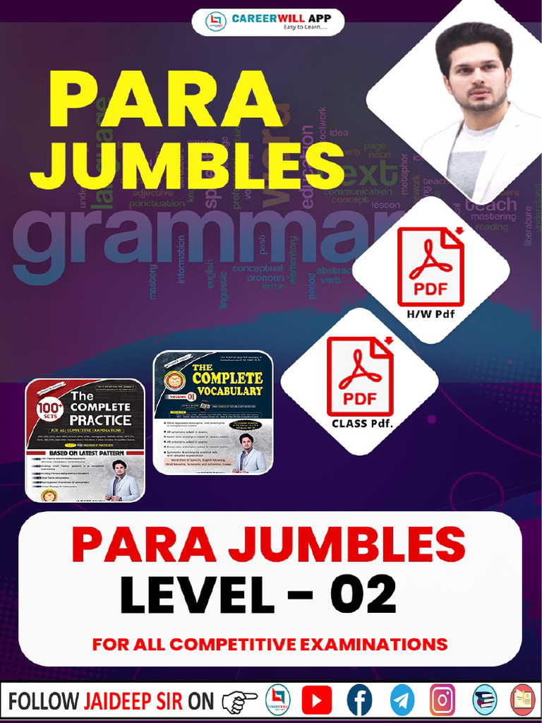 Jumble Questions for English Practice | PDF