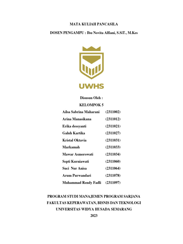 Kelompok 5 Makalah | PDF | Pengelolaan Keuangan & Uang | Ilmu Sosial