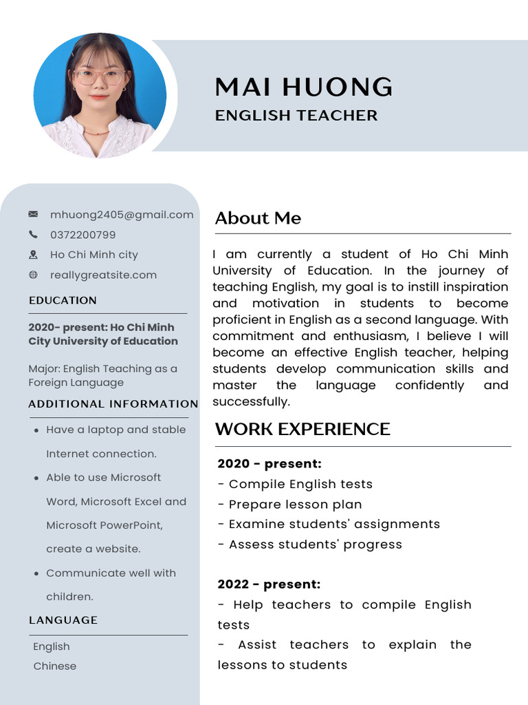 Mai Huong - CV | PDF