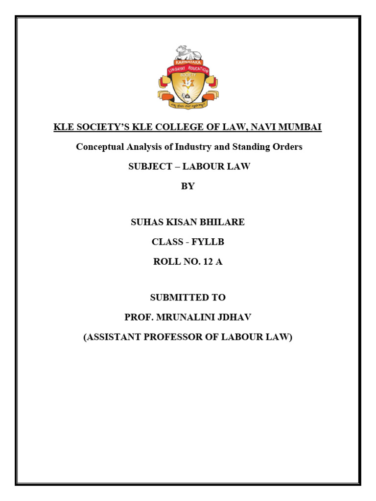 Labour Law Su | PDF | Employment | Labour Law