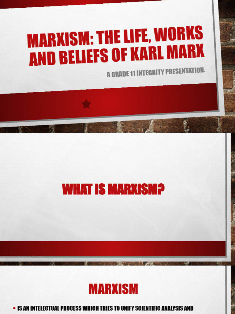 Marxism and The Life Karl Marx | PDF | Karl Marx | Communism