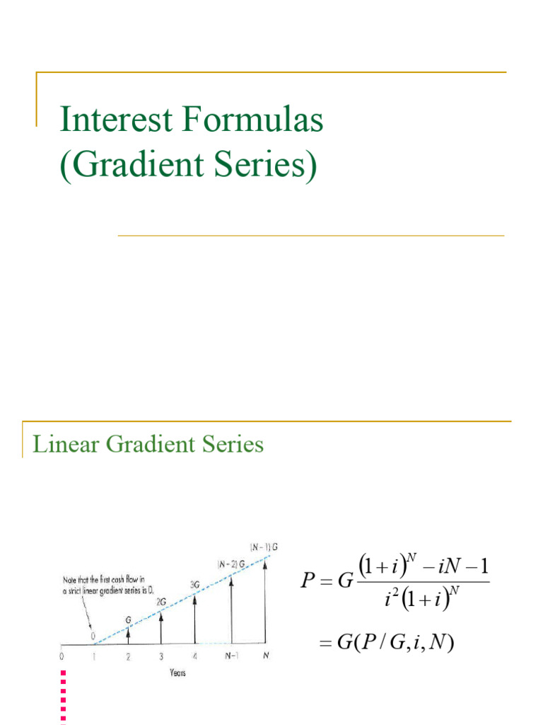 Chapter 7 Interest Formulas(Gradient Series) | PDF | Present Value ...