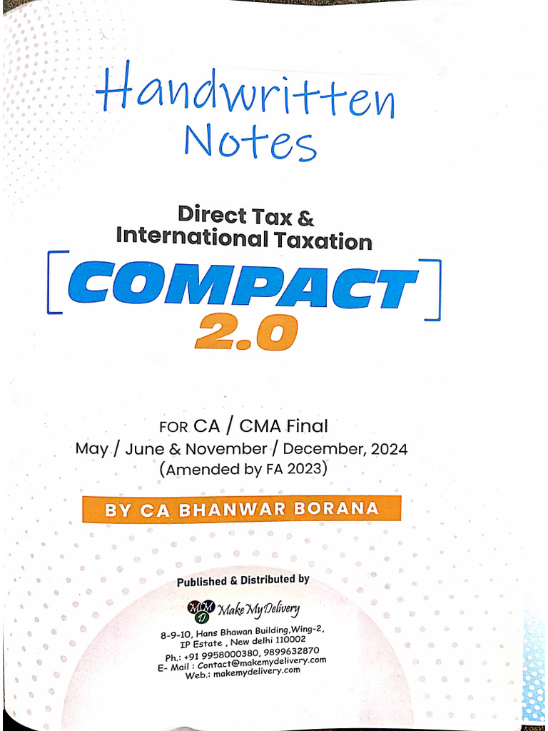 Ca-Cma Final DT Compact Book | PDF