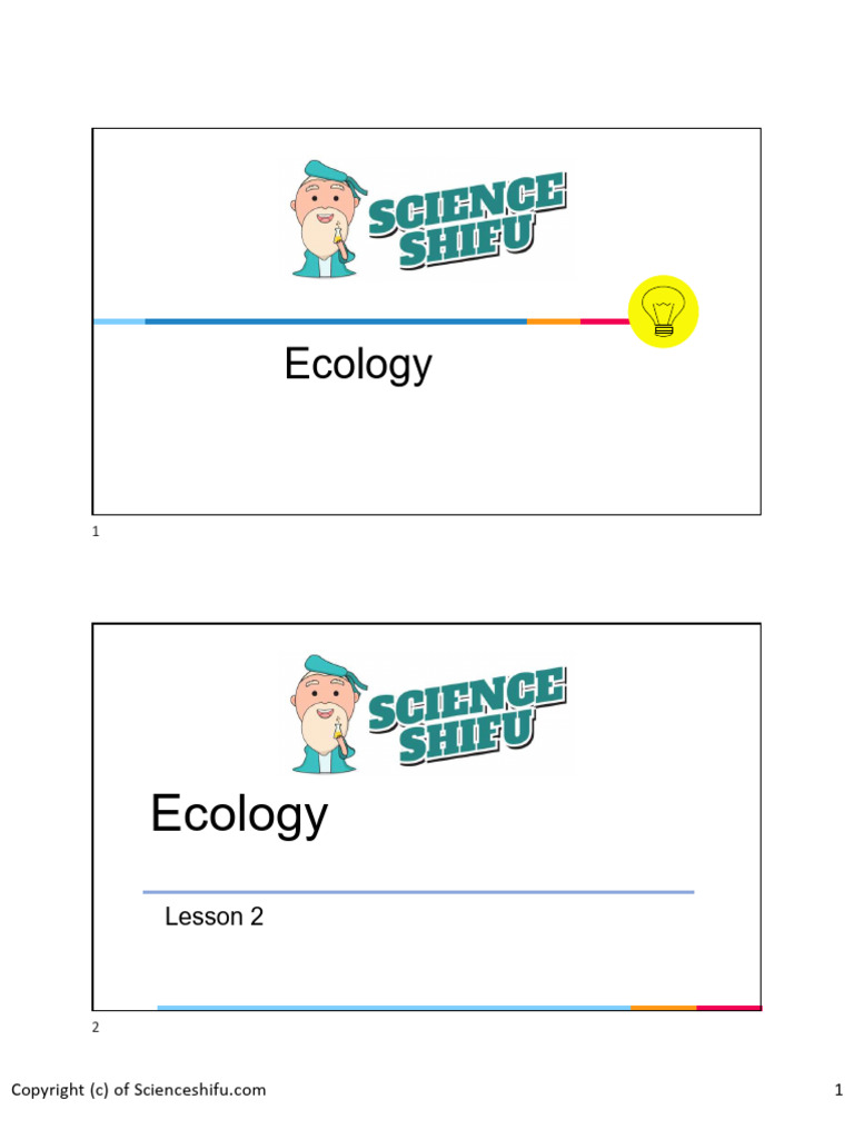 Ecology- Lesson 2 Notes_student | PDF | Food Web | Carbon Dioxide