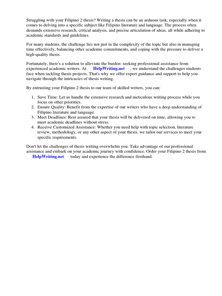 Thesis Sample Filipino 2 | PDF | Tagalog Language | Expert