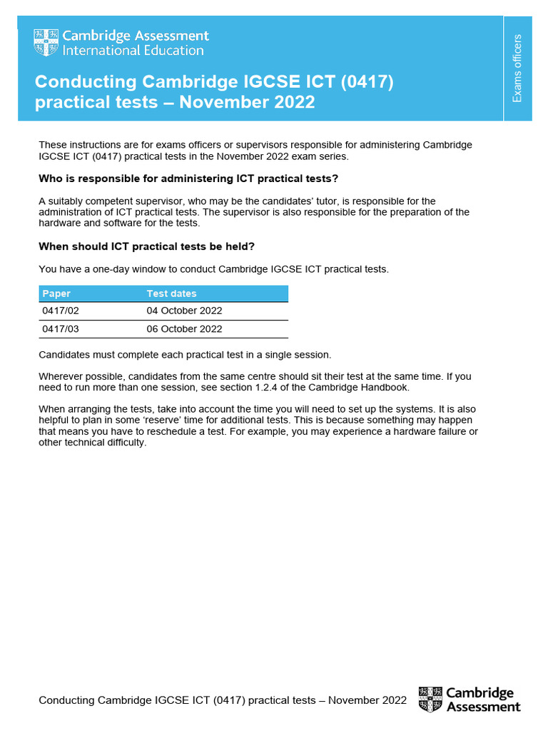 Conducting Cambridge IGCSE ICT | PDF | Computer File | Software