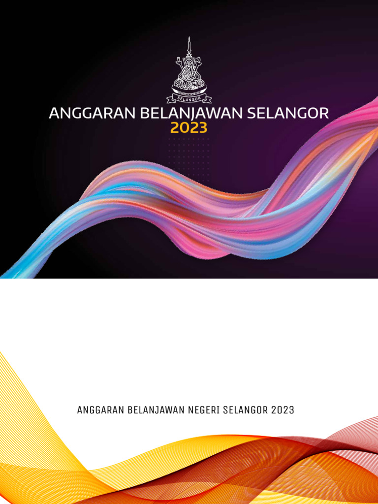 Anggaran Belanjawan Selangor 2023 | PDF